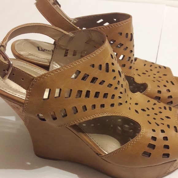 Limelight | Shoes | Limelight Laser Cut Wedge Heels | Poshmark